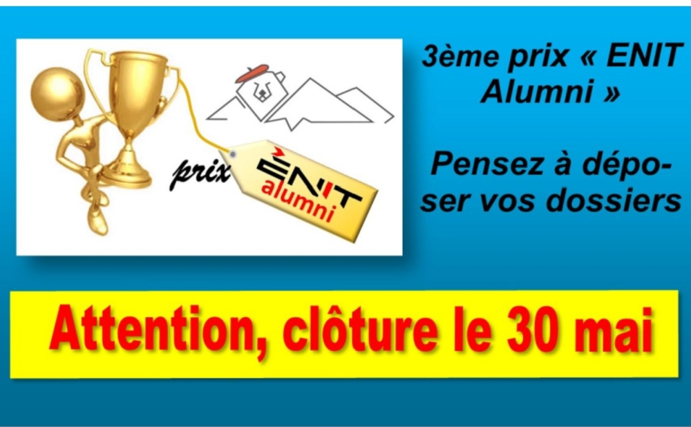 PRIX ENIT Alumni - Clôture dans 15 jours